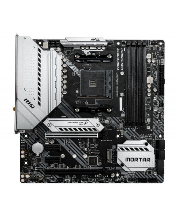 MSI - B550M Mortar WiFi DDR4 Dual M.2 mATX Socket AM4 - Syspack.com